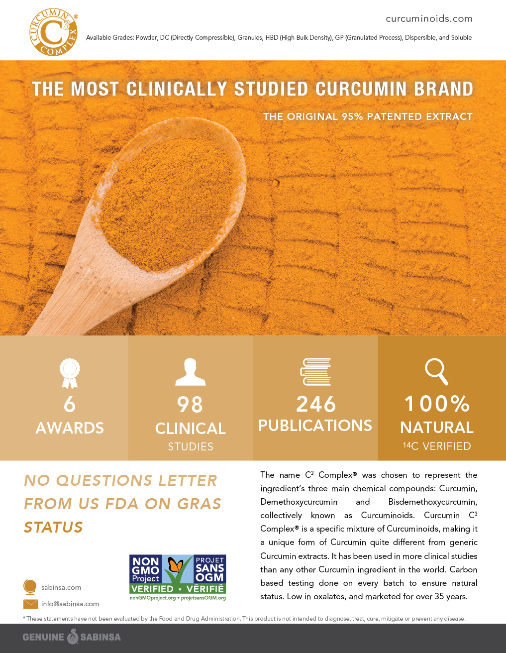 Curcumin C3 Complex | Sami-Sabinsa Group Limited | Ingredients Network